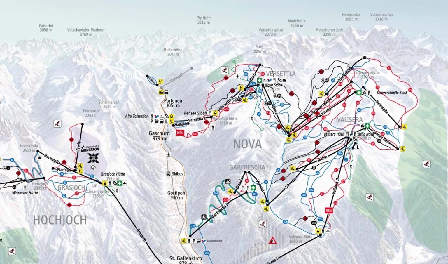 Skipas Montafon 2025-2026